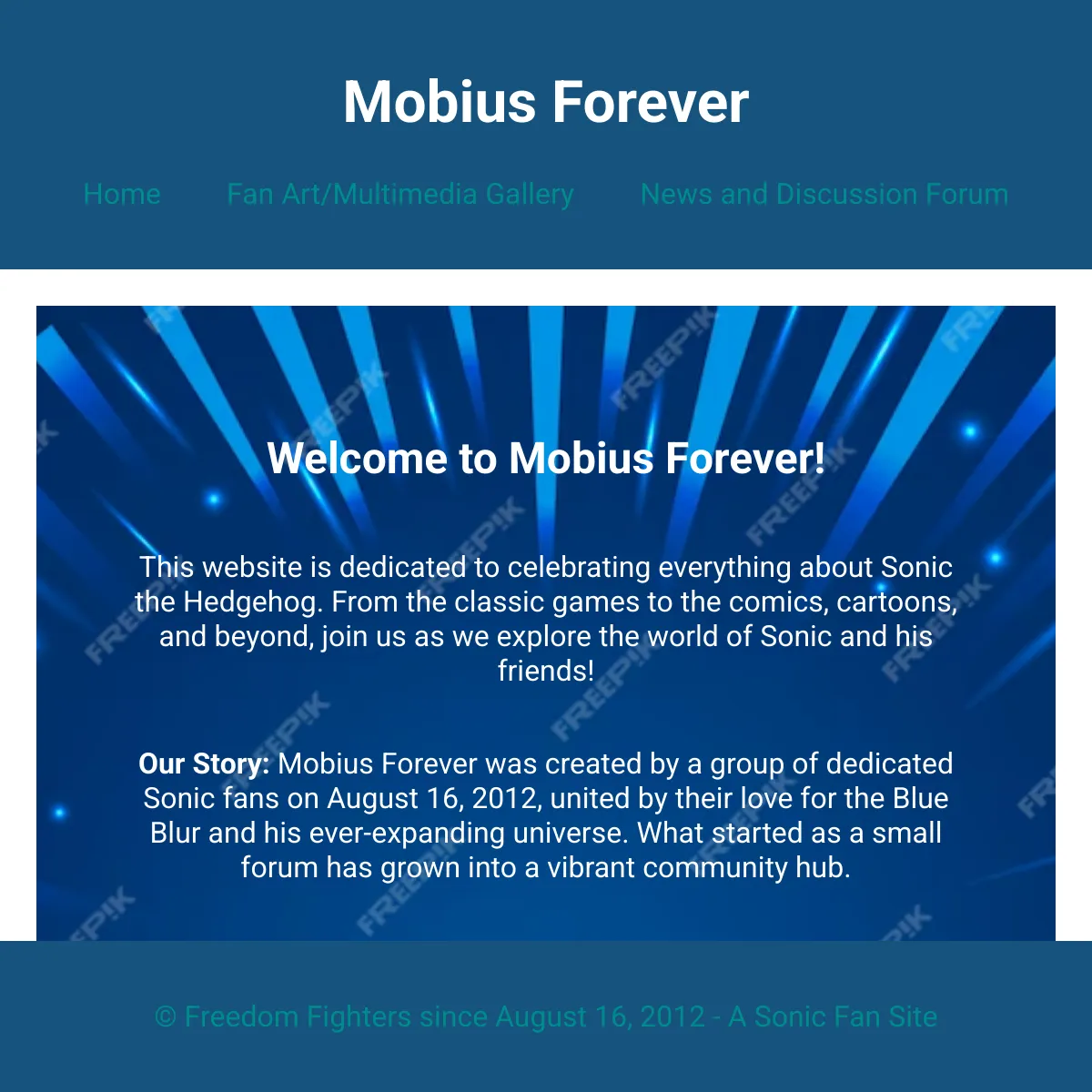 Mobius Forever: A Sonic the Hedgehog Fan Site
