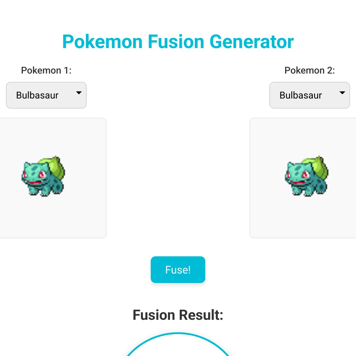 Pokemon Fusion Generator