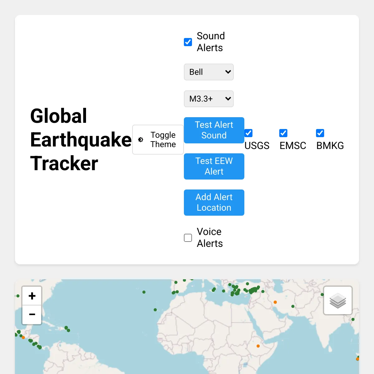 Global Earthquake Tracker