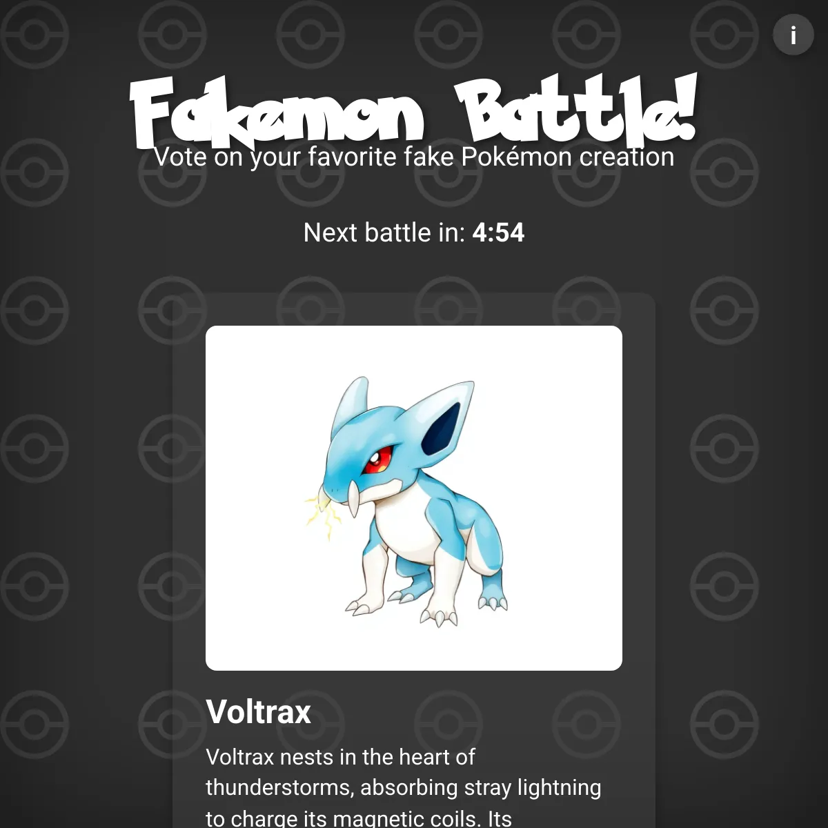 Fakemon Voting Game