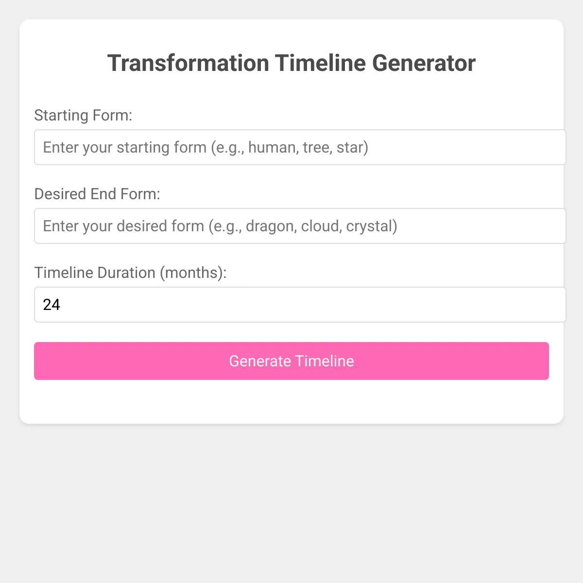HRT Timeline Generator