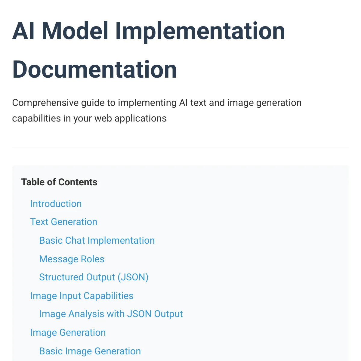 Websim AI Model Implementation Documentation