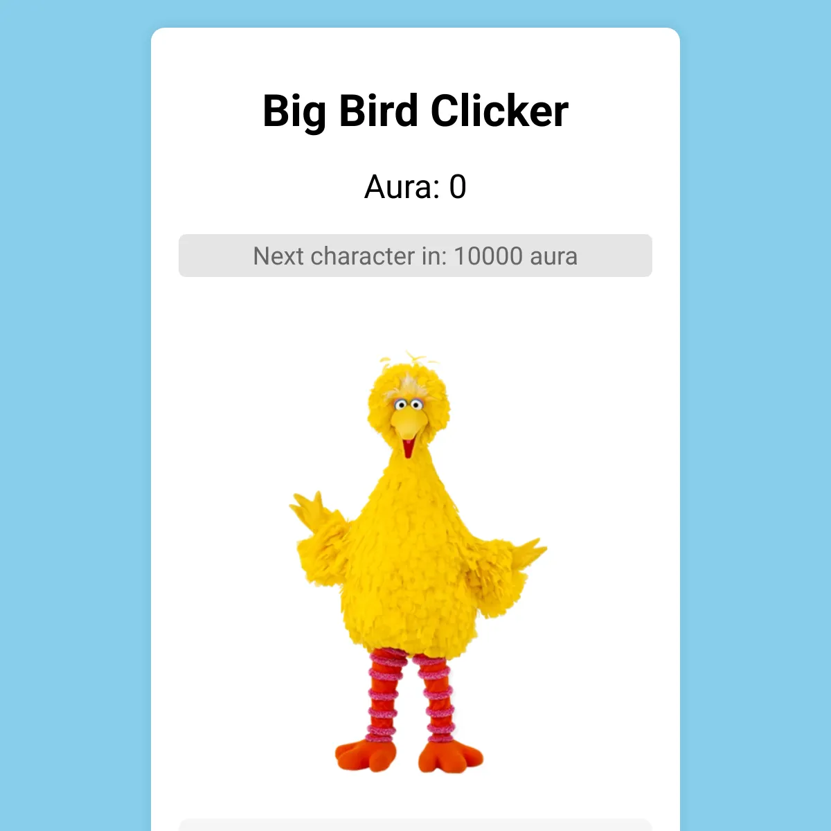 Big Bird Clicker