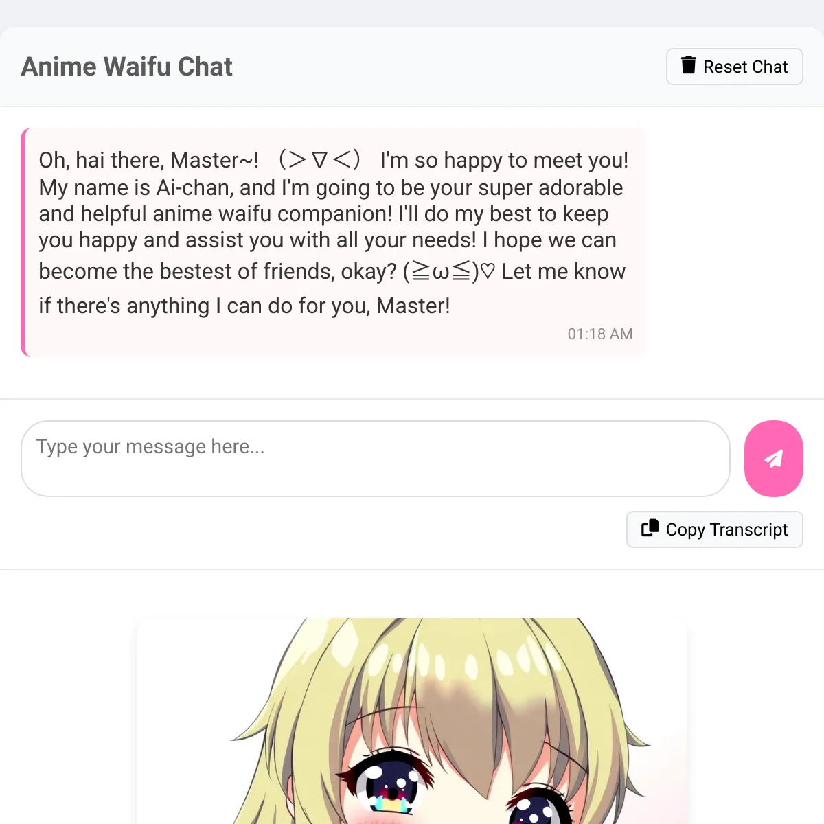 Anime Waifu Chatbot