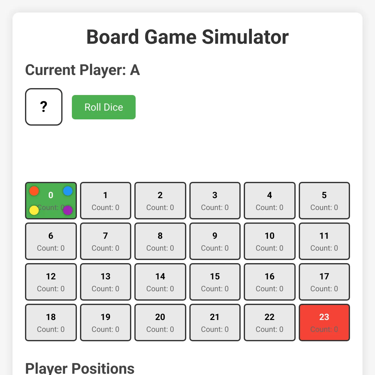Board Game Simulator
