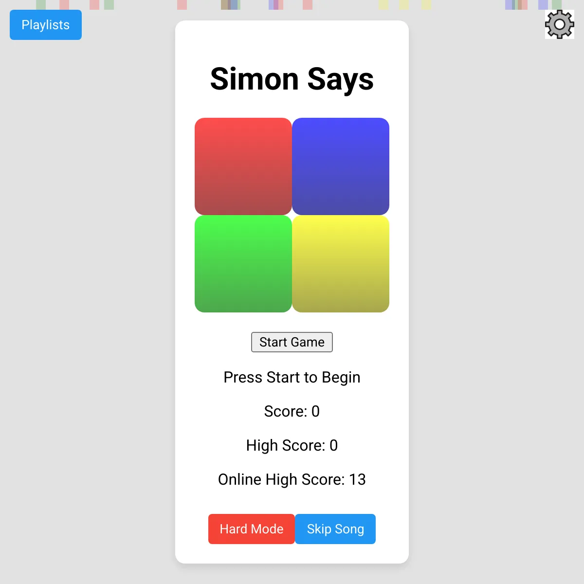 Super Simon says! V 1.0