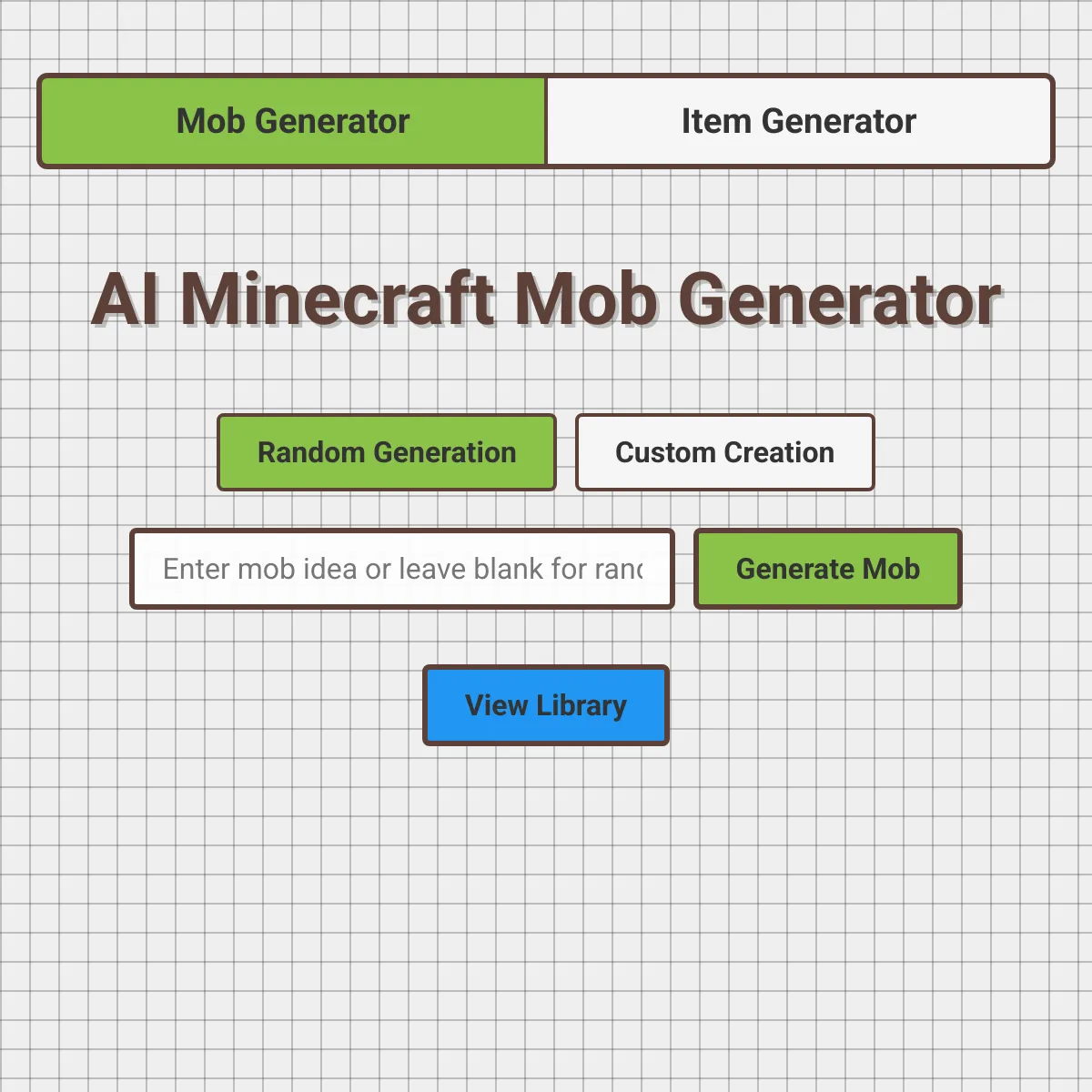 AI Minecraft Generator