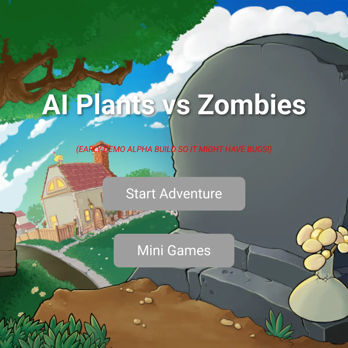 AI Plants vs Zombies (EARLY ALPHA WIP)