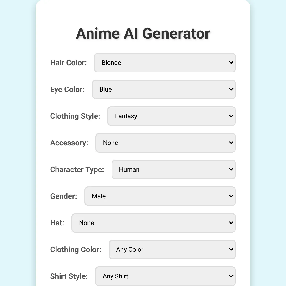 Anime AI Generator