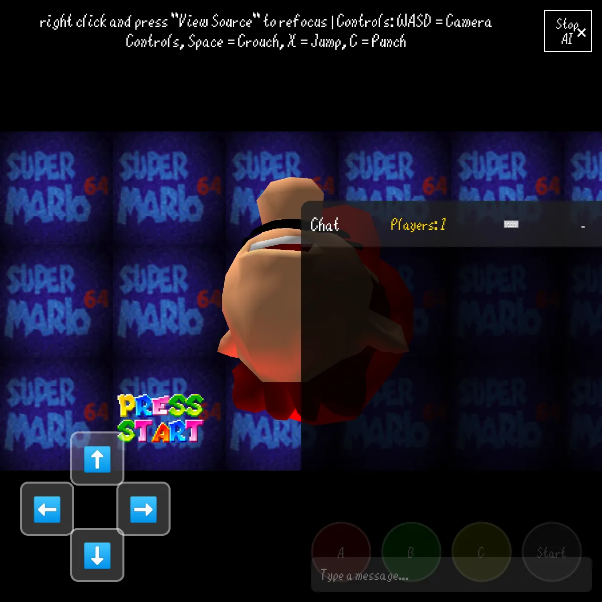 Ai Super Mario 64 (back)