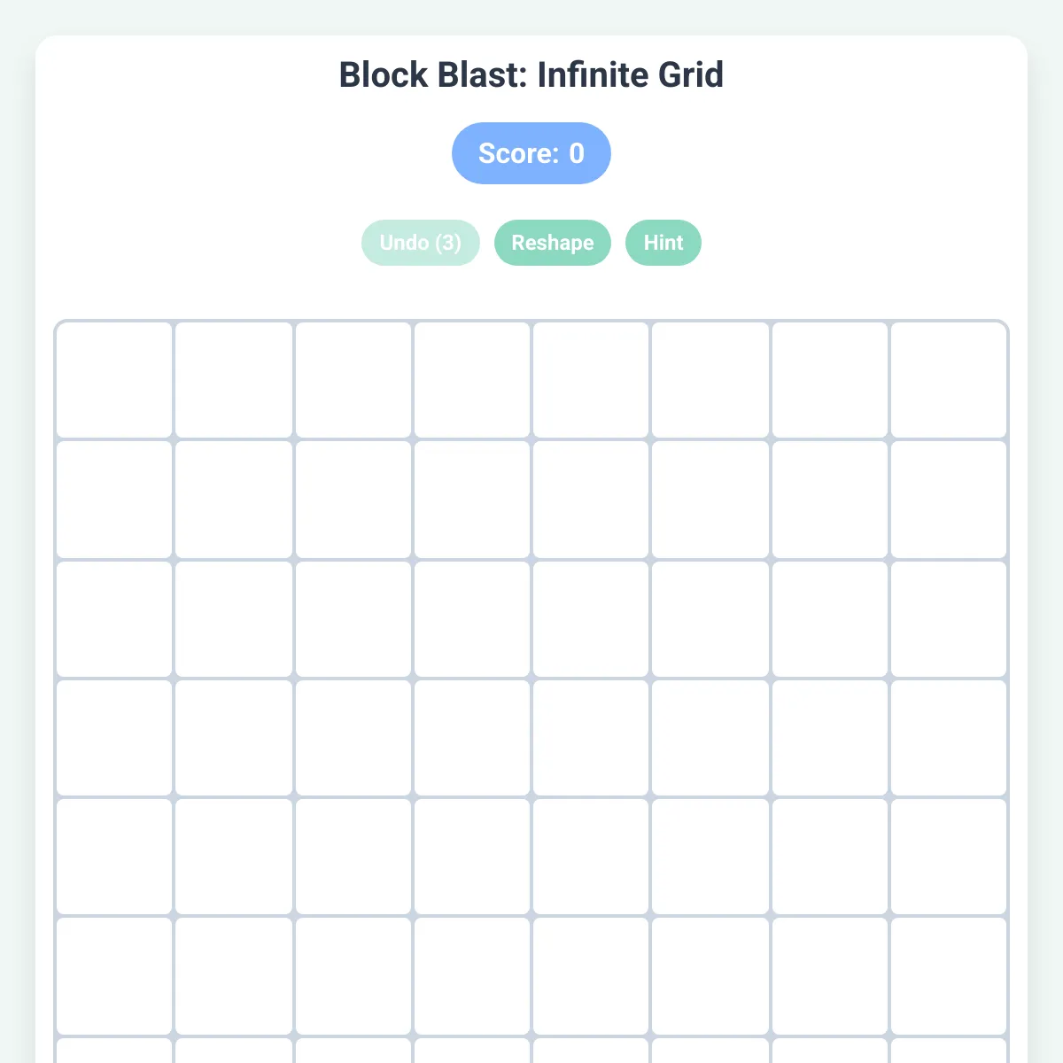 Block Blast: Infinite Grid