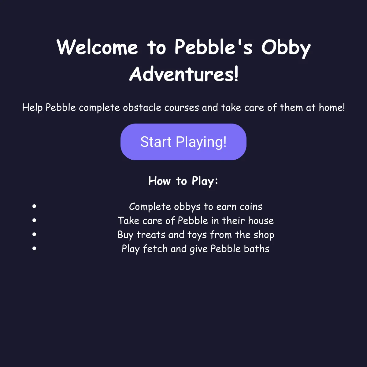 Pebble's Obby Adventure