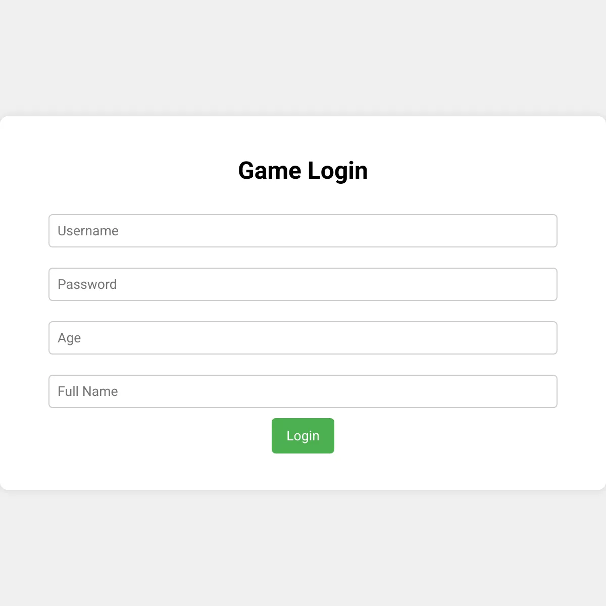 Totally Legitimate Game Login