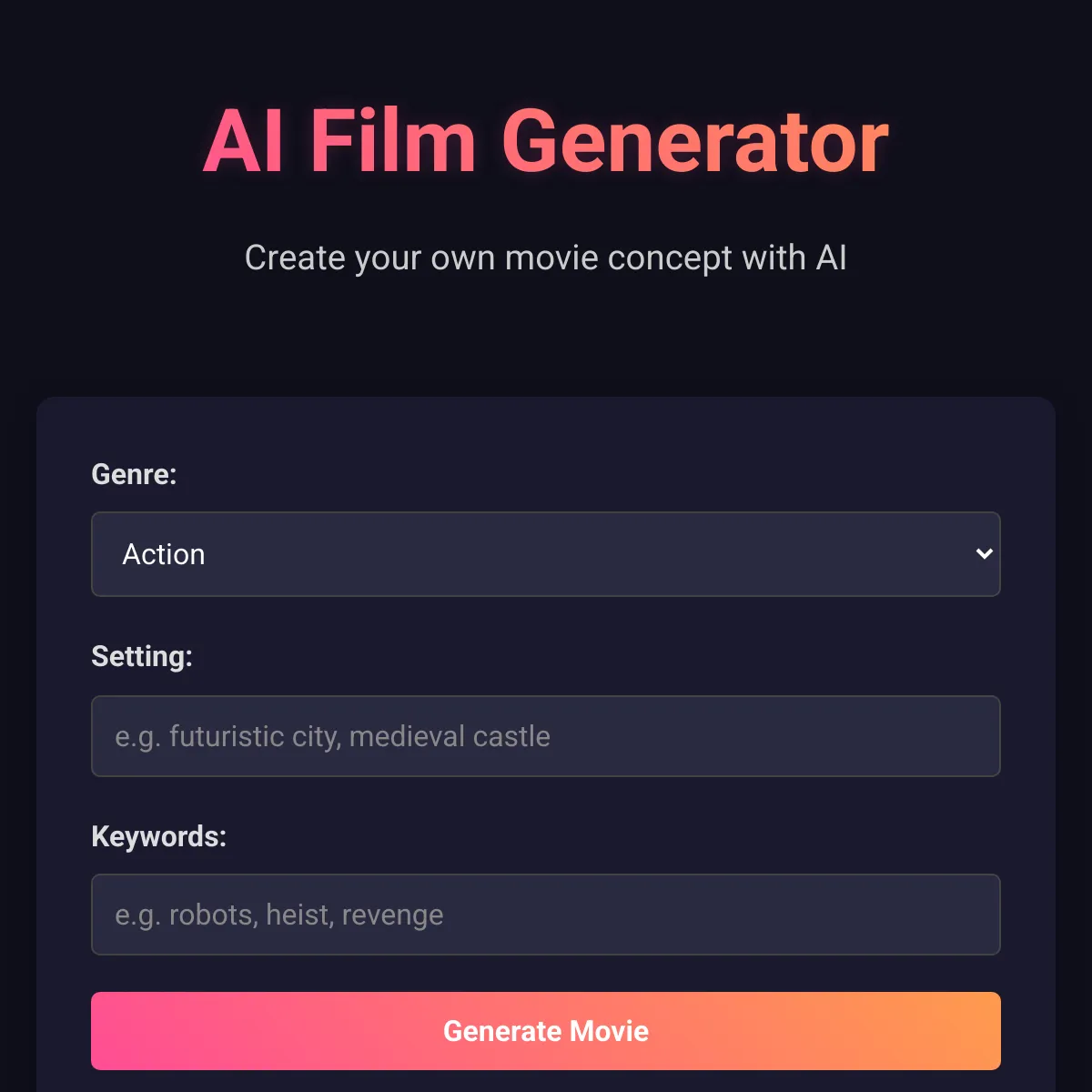 AI Film Generator