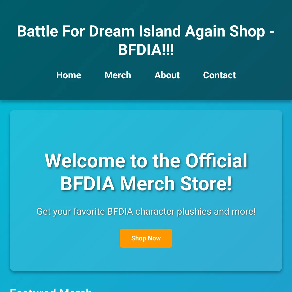 BFDIA Shop!!!