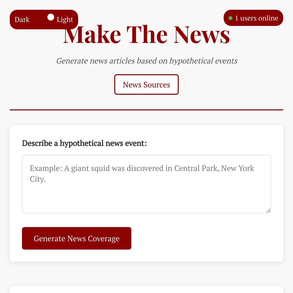 Make The News: Social Edition