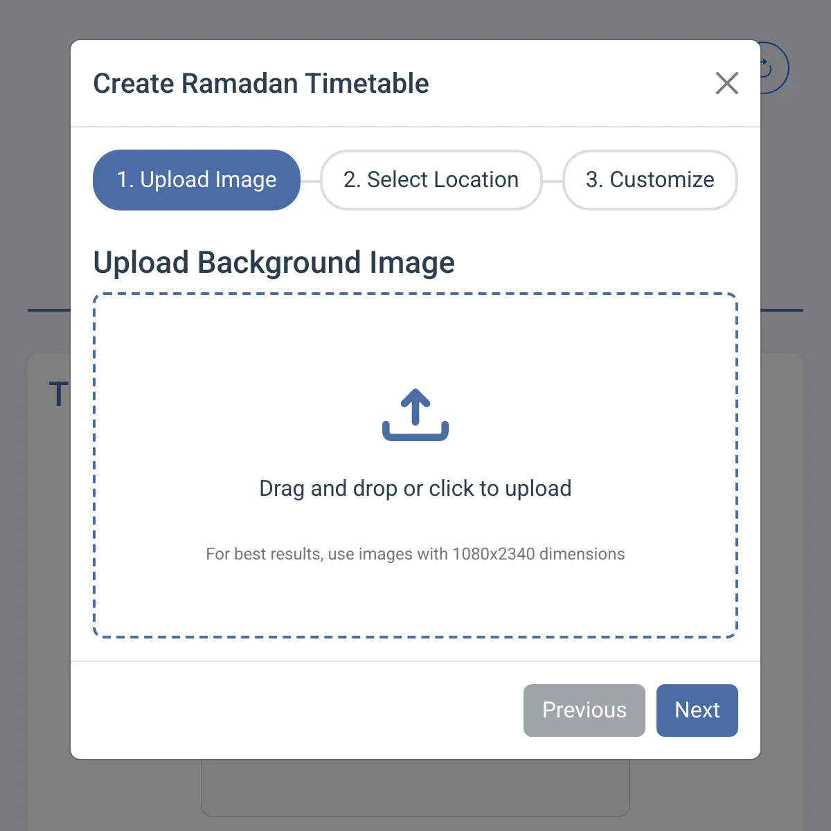 Ramadan Timetable Generator