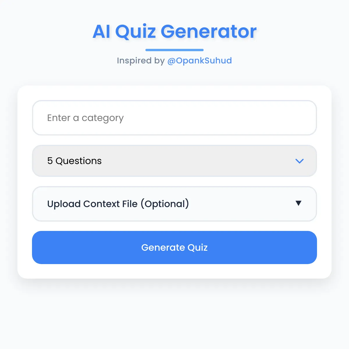 AI Quiz Generator