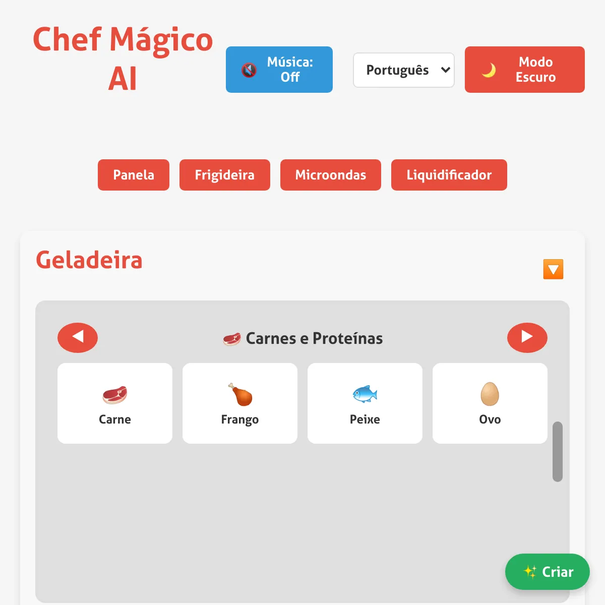 Magic Chef AI make food