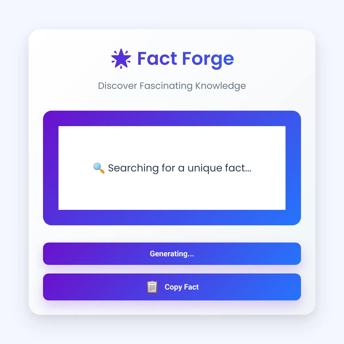 AI fact generator