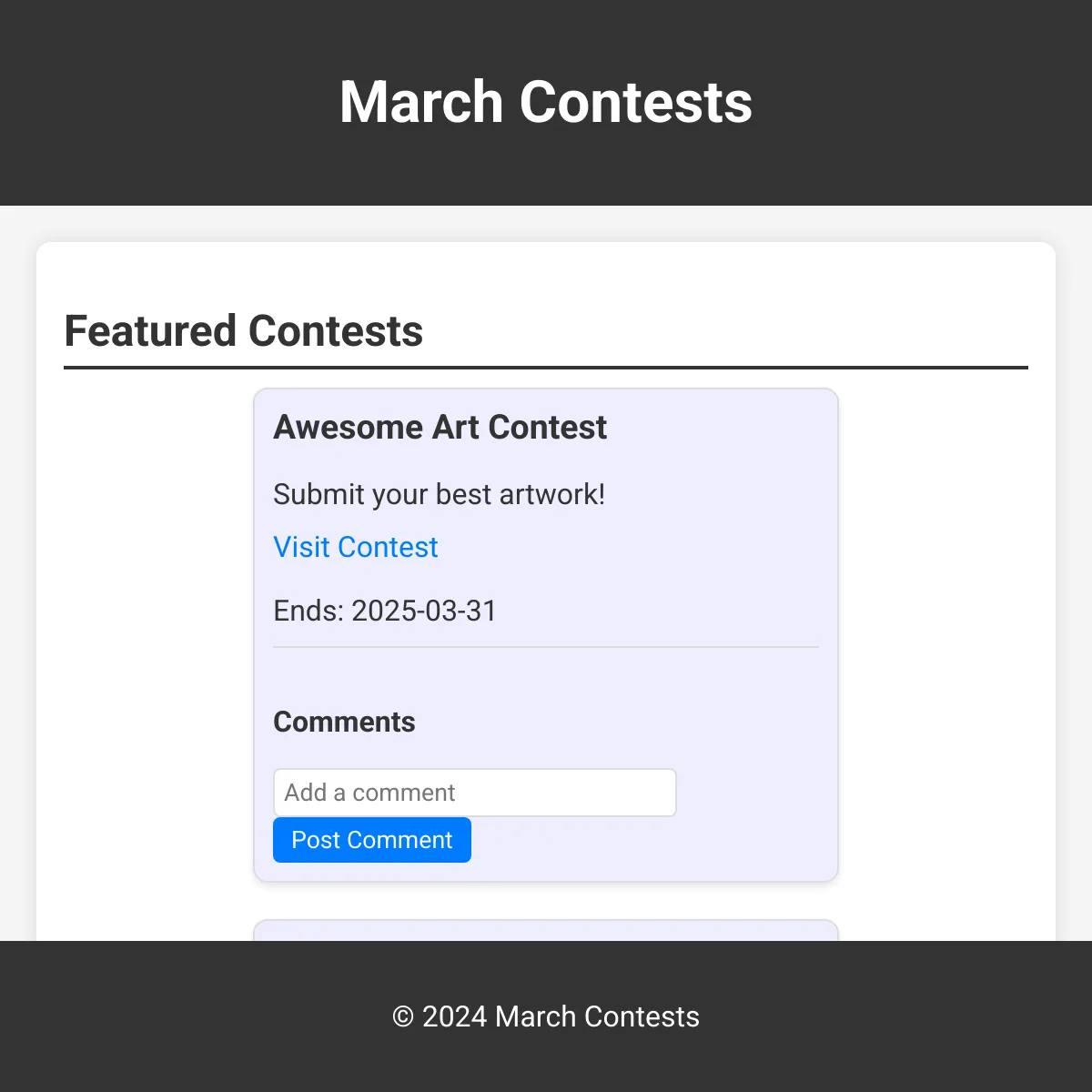 March Contests 2025