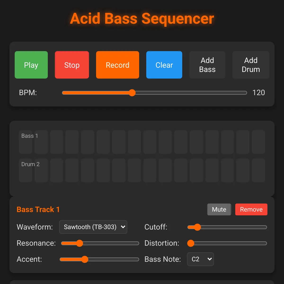 Acid Bass Sequencer
