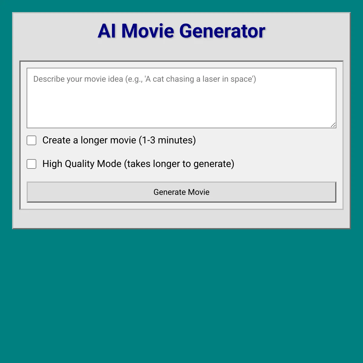 AI Movie Generator