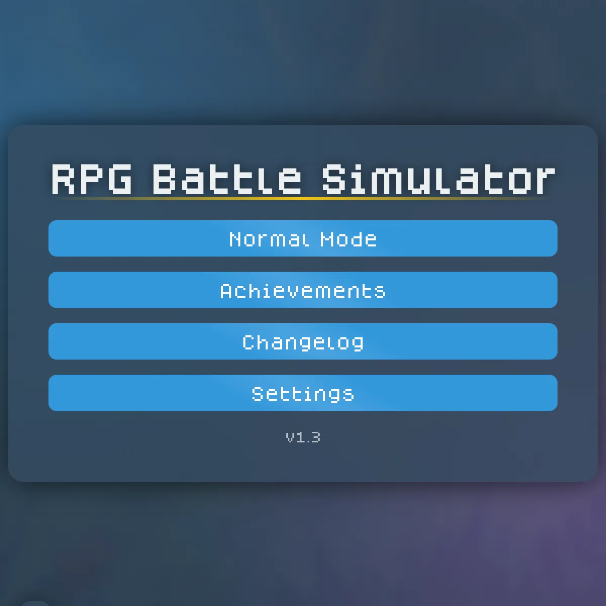 RPG Battle Simulator