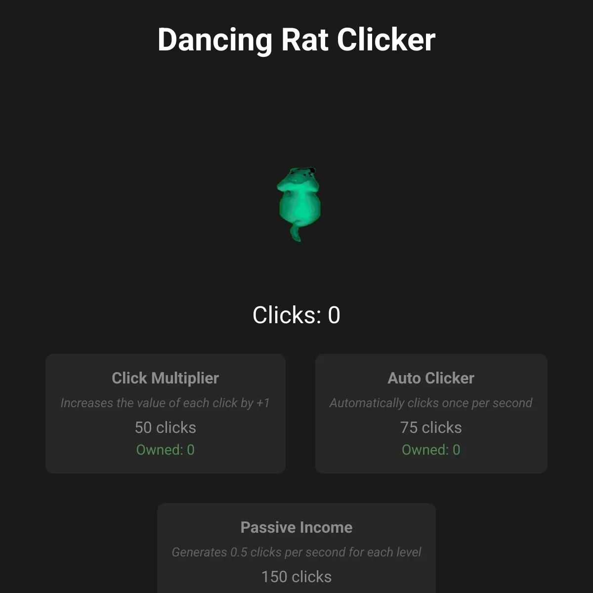 dancing rat clicker