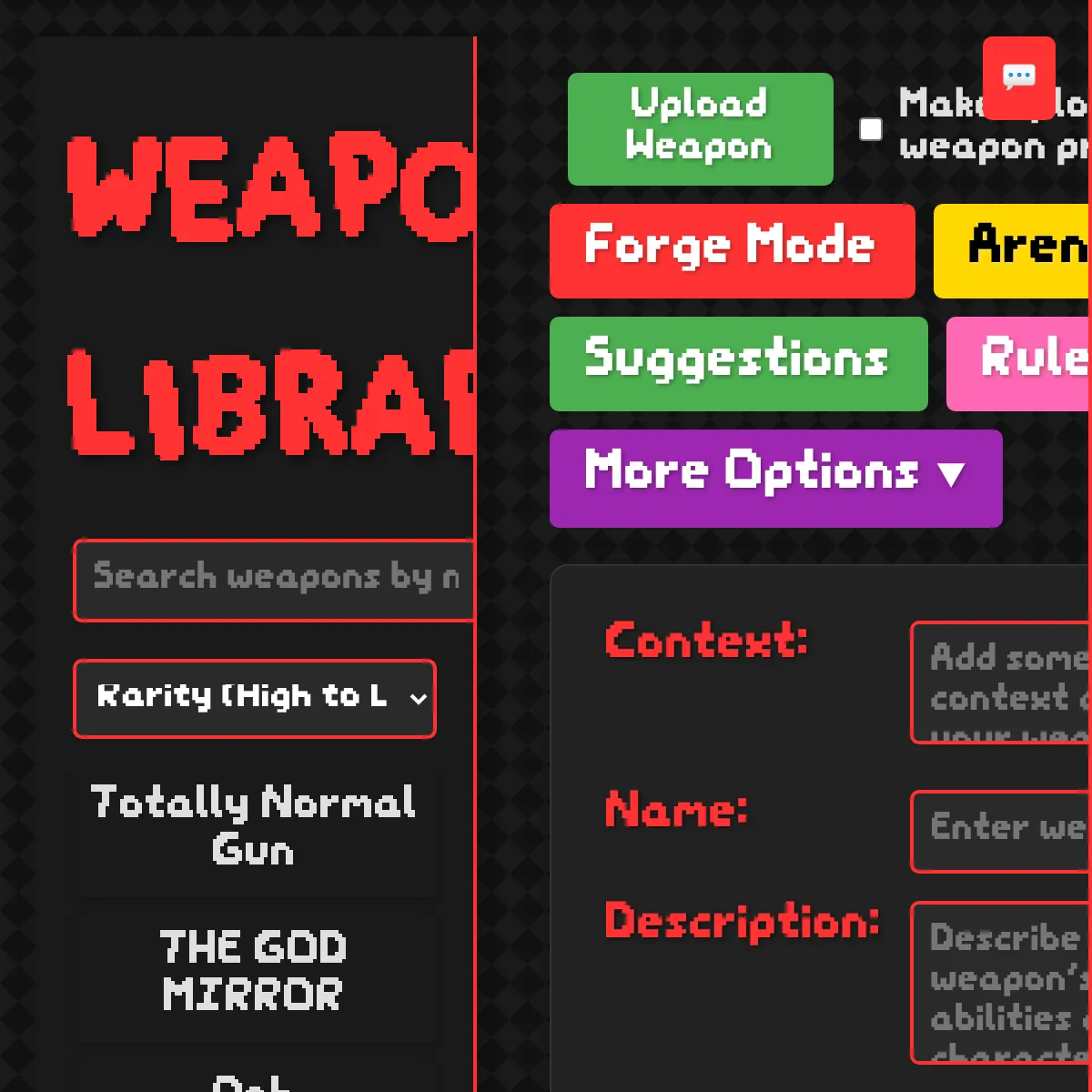 Weapon Library