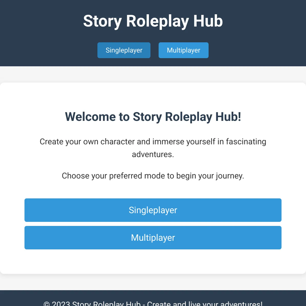 Story Roleplay Hub