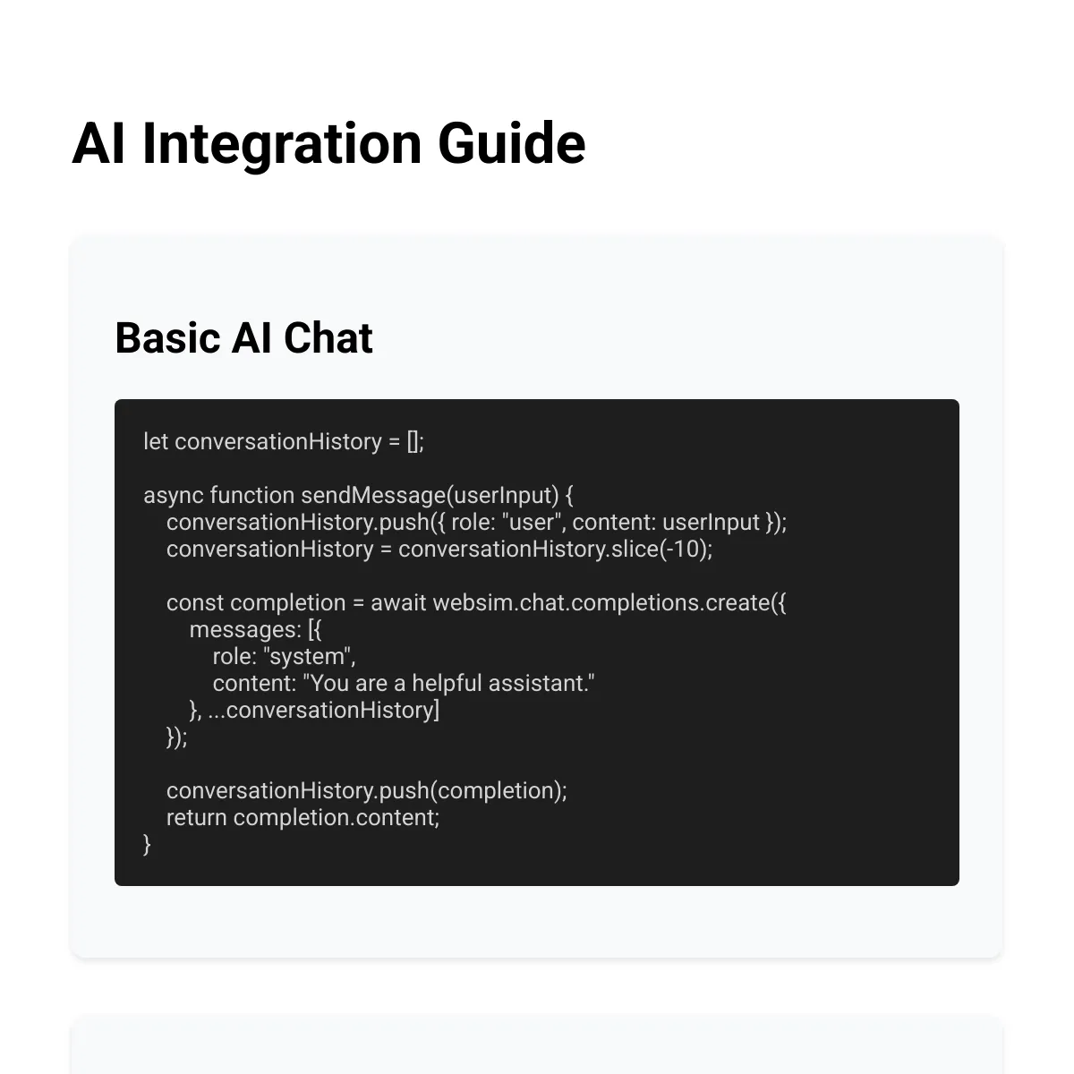 AI Integration Documentation