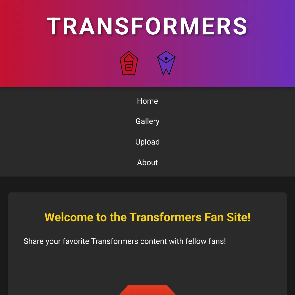 Transformers Fan Site