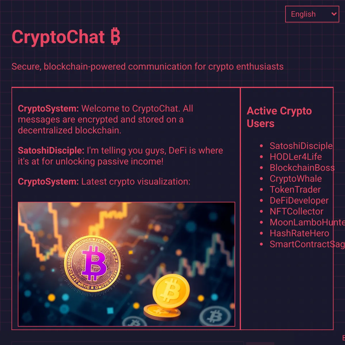 CryptoChat - Secure Communication for Blockchain Enthusiasts