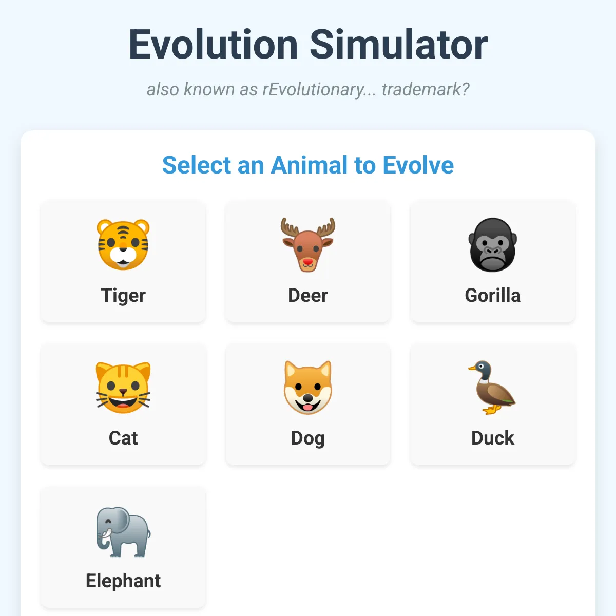Evolution Simulator