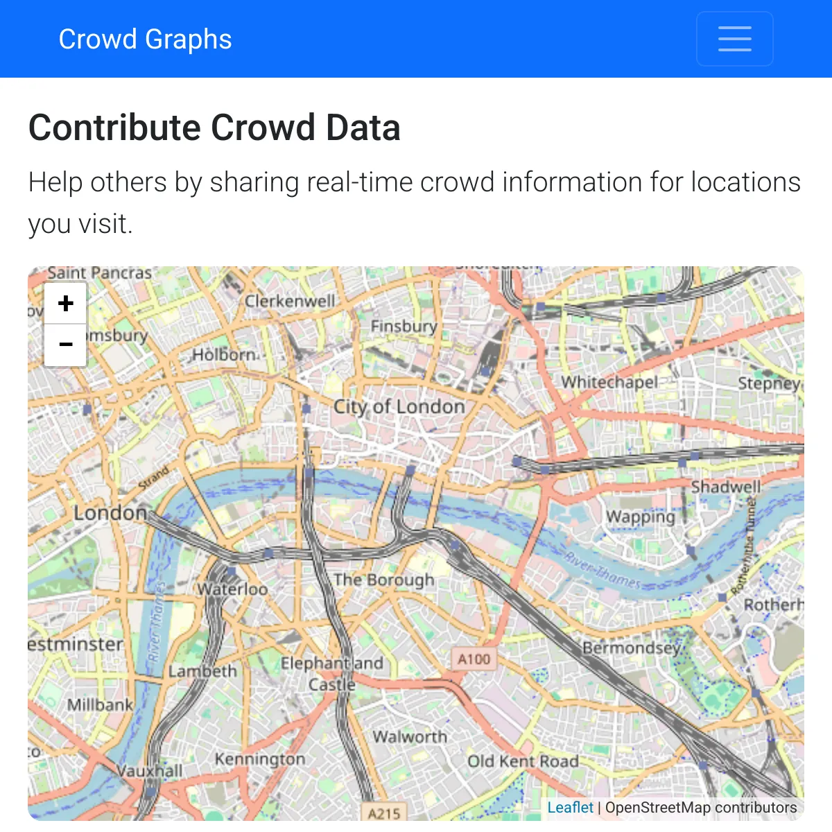 Crowd Graphs - Real-time Crowdedness Data