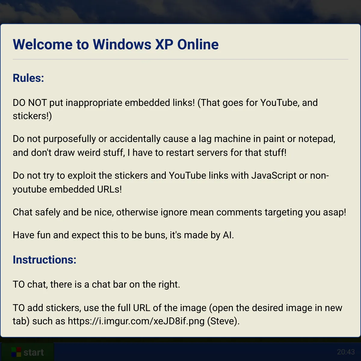 Multiplayer windows XP NEW UPDATE
