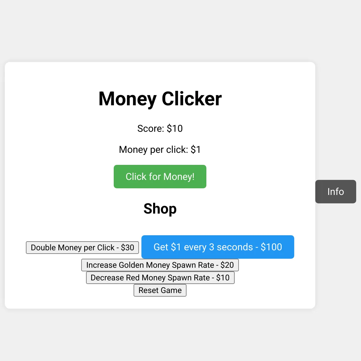 Money Clicker