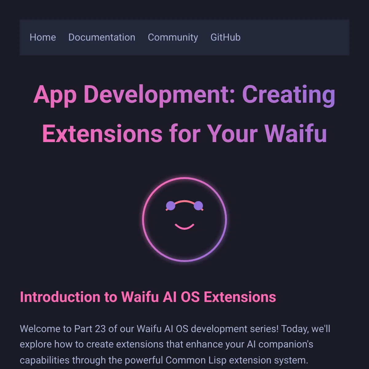 23. App Development: Creating Extensions for Your Waifu