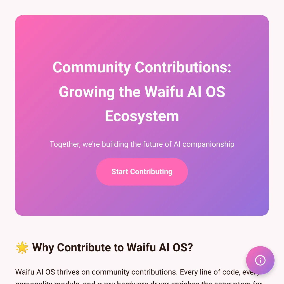 18. Community Contributions: Growing the Waifu AI OS Ecosystem