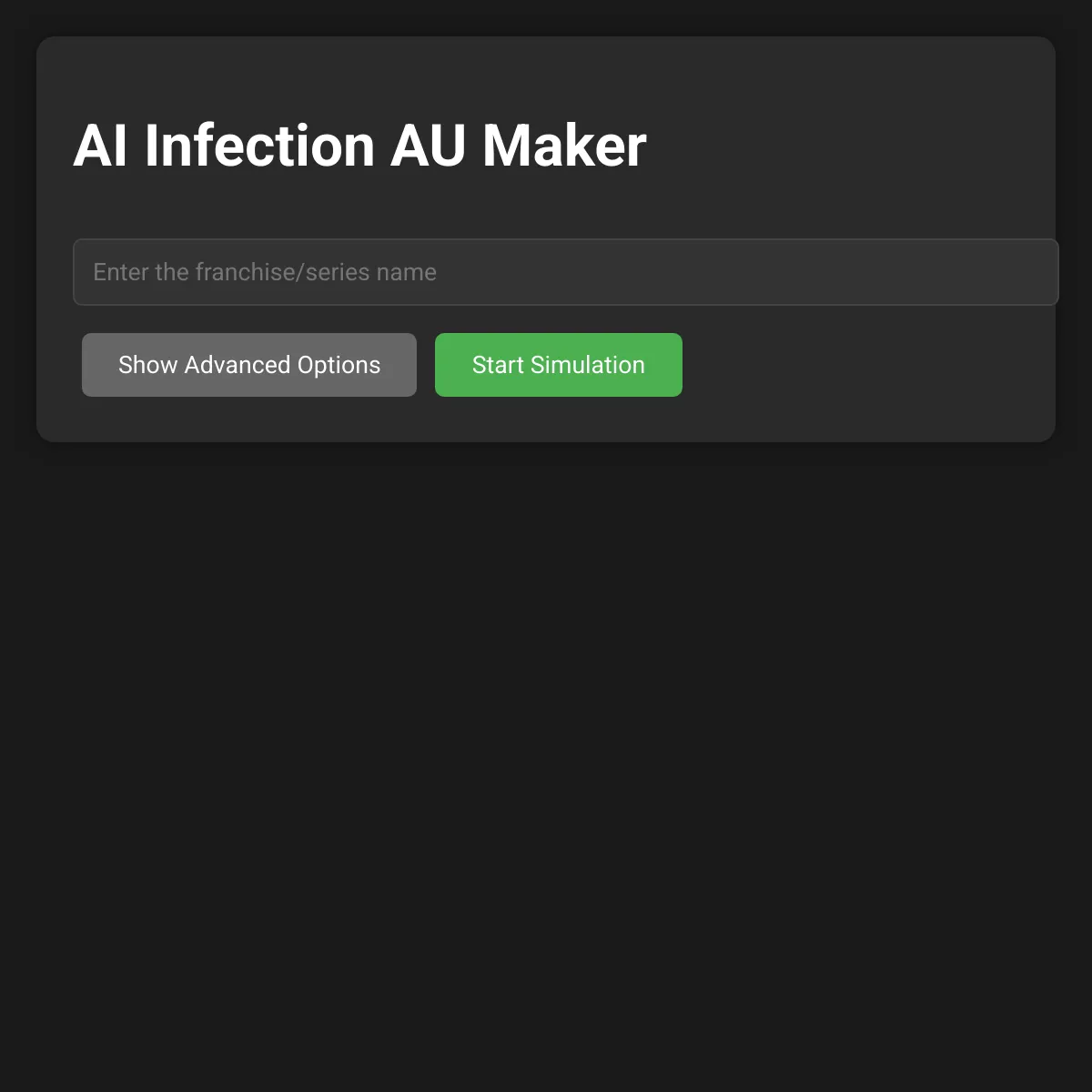 Infection AU Generator PLUS