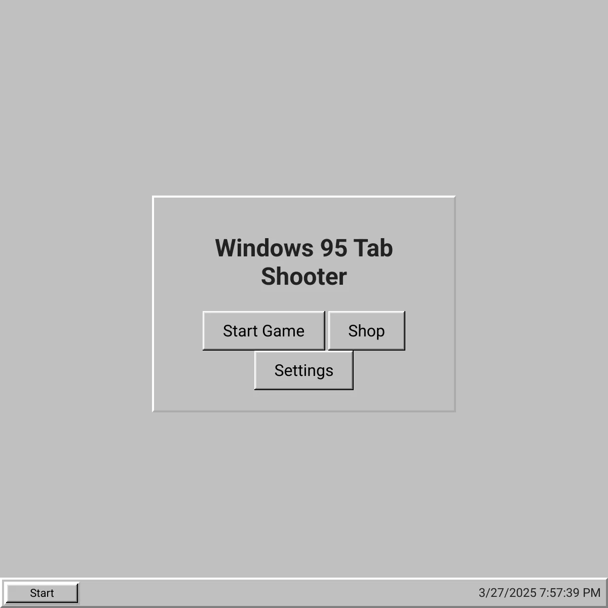 Windows 95 Tab Shooter