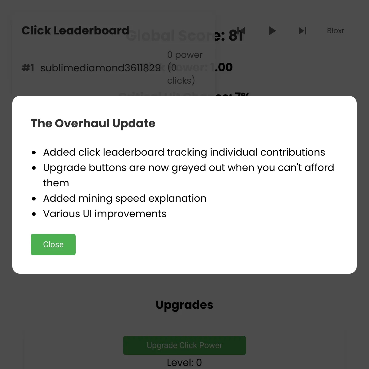 A Global Clicker