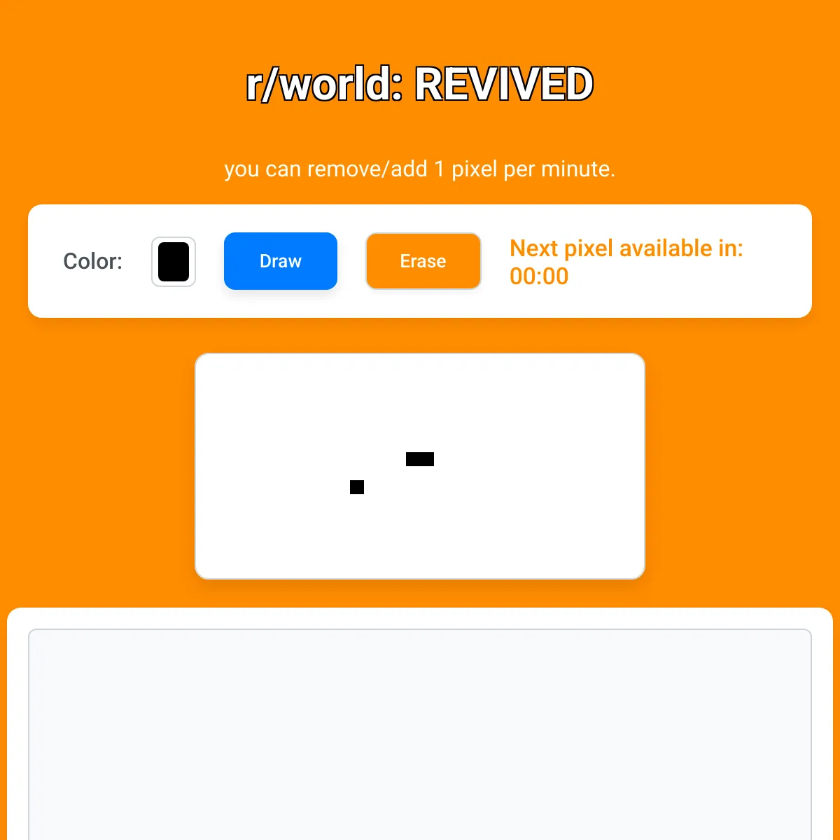 r/world: REVIVED (add/remove 1 pixel per minute, global)