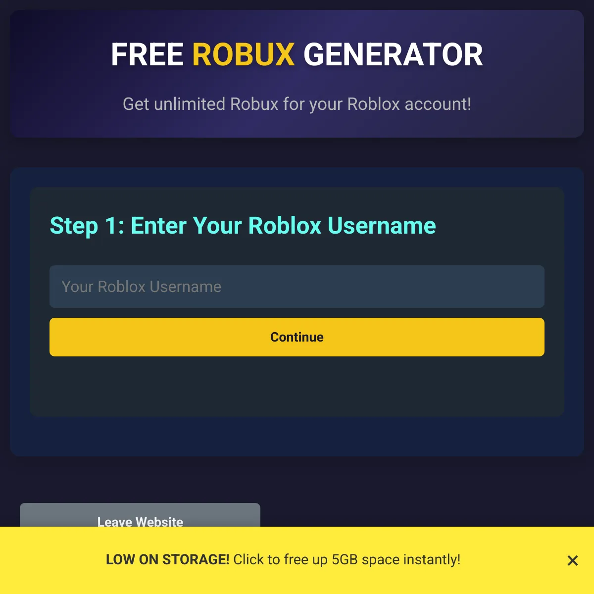 Free Robux Generator