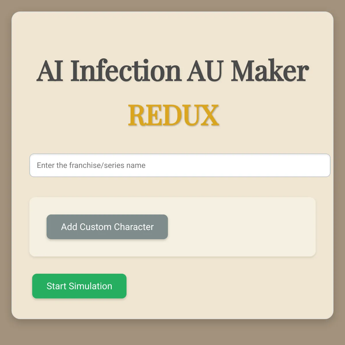 AI Infection AU Maker REDUX