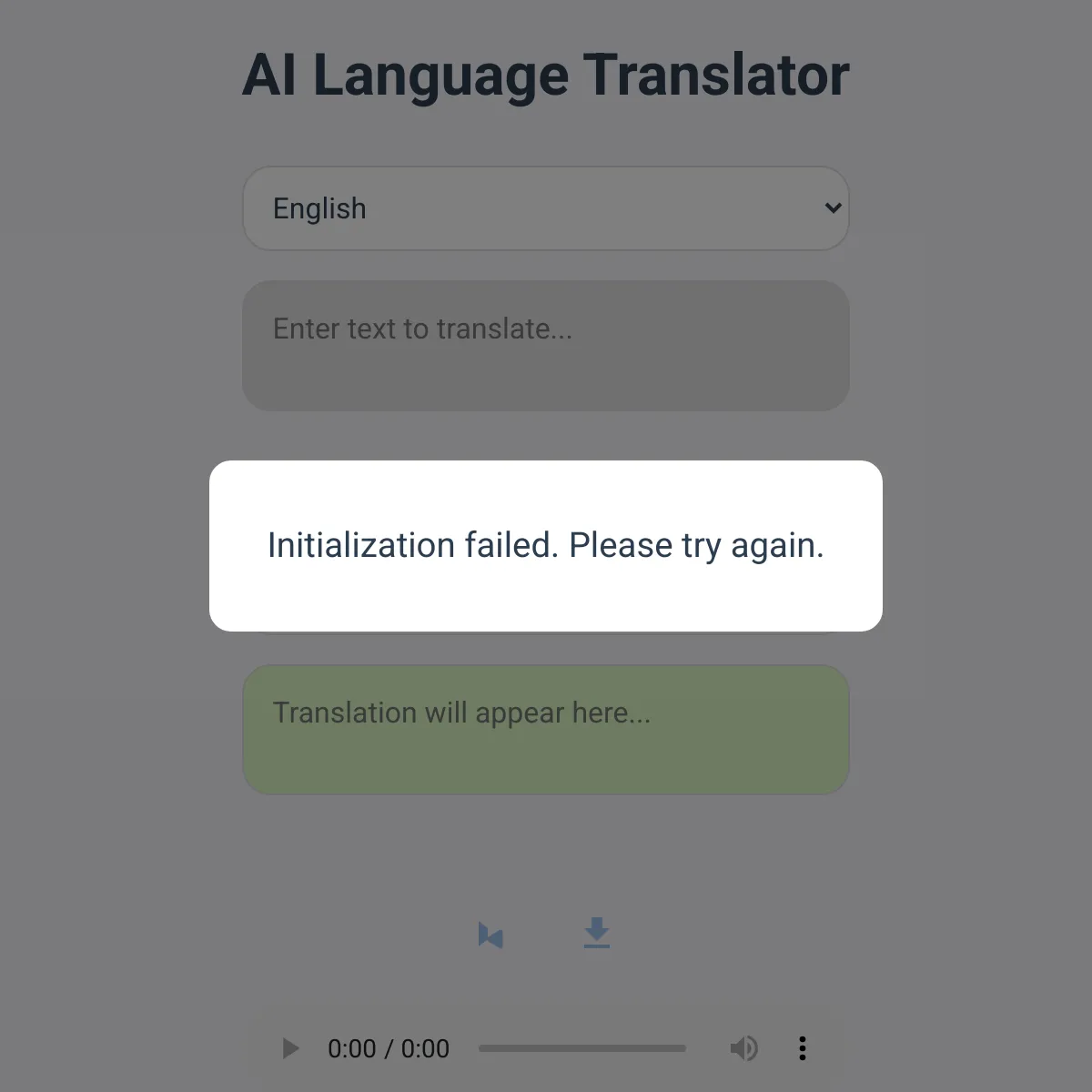 AI Language Translator