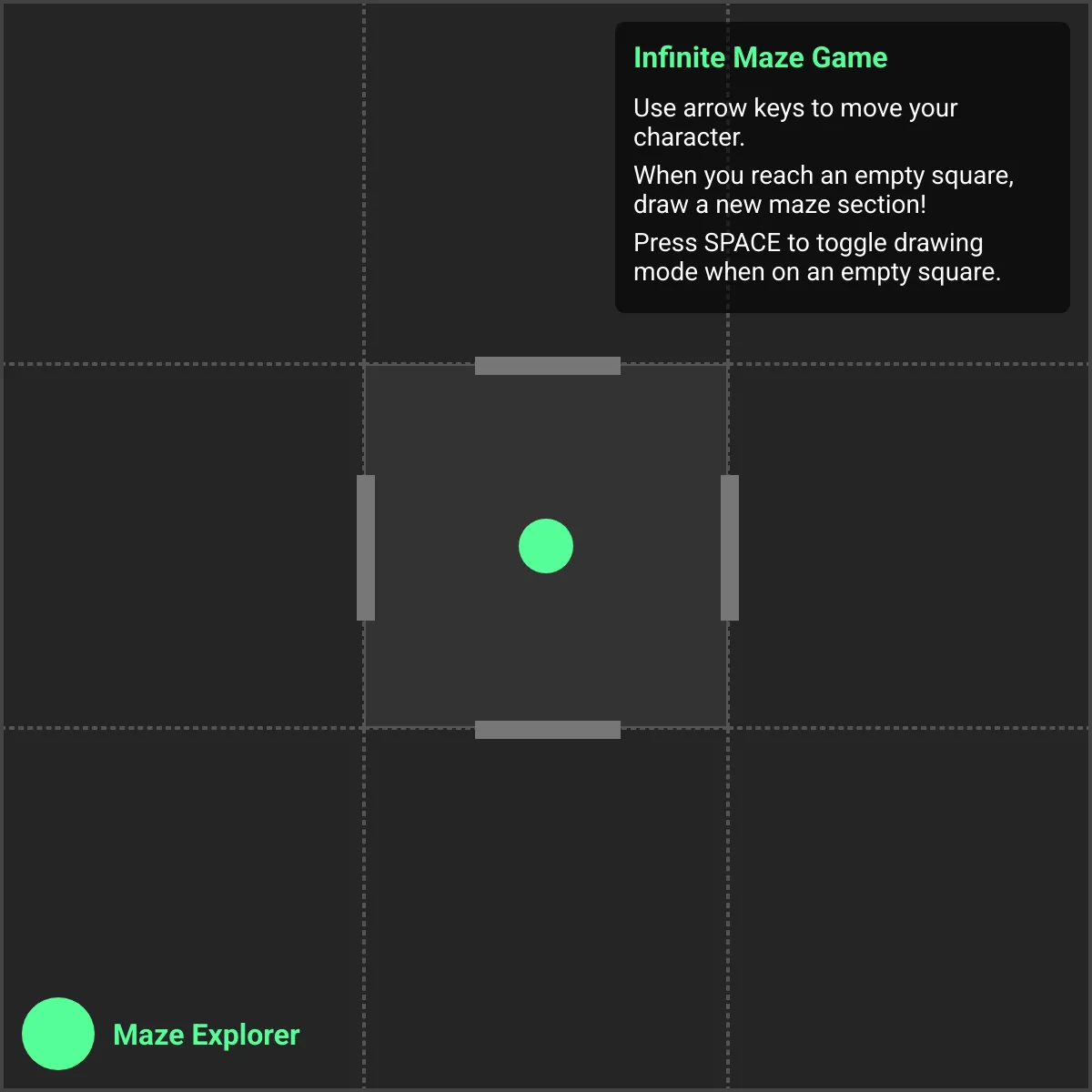 Infinite Maze Creator