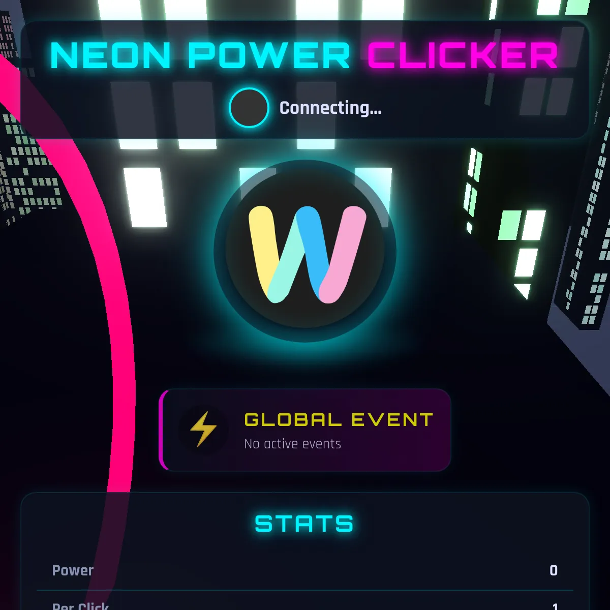 Neon Power Clicker
