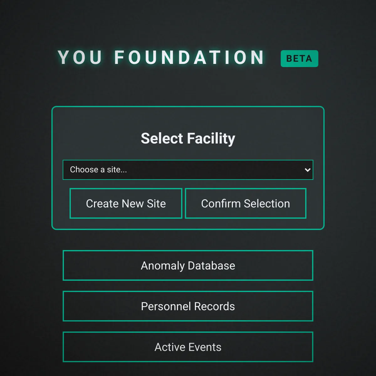 SCP Foundation Simulation